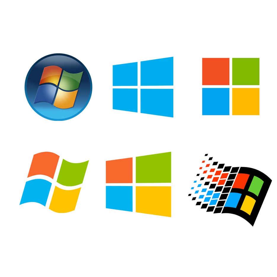 Windows 10, WINDOWS 7 logo decal stickers, laptop stickers, helmet ...