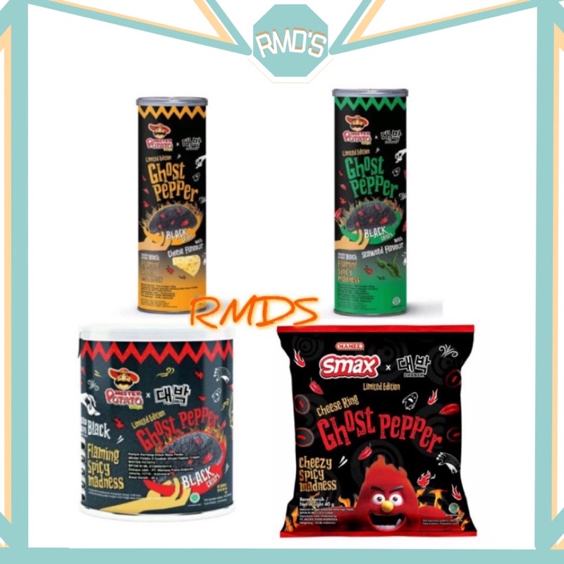 Mister potato limited edition daebak ghost pepper black crisps/ SMAX ...