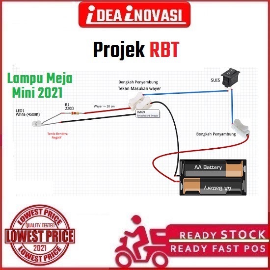 Projek RBT 01 - Lampu Meja Mini 2021 | Shopee Malaysia