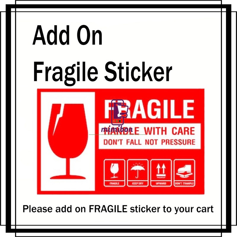 Add On FRAGILE Sticker for Courier Partner to Take Good Care of Your ...