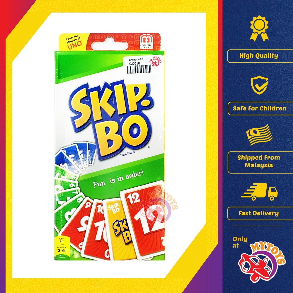 Skip Bo Cards Family Board Games Indoor Games Toys for Family MYTOYS ...