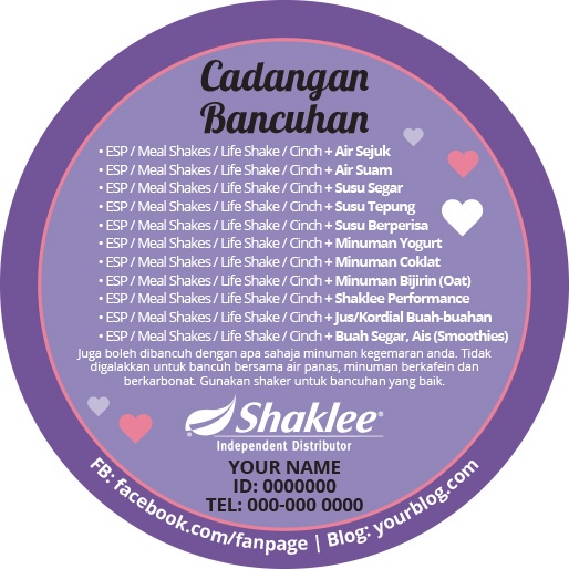 (CCS) Sticker - SHAKLEE (Canister Cap Sticker) | Shopee Malaysia
