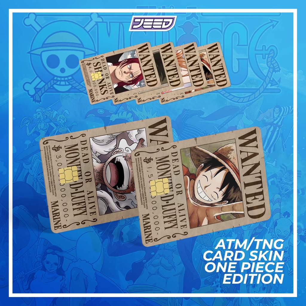 [One Piece] ATM, Bank Debit Credit Card & Touch N Go Sticker Cover Card ...