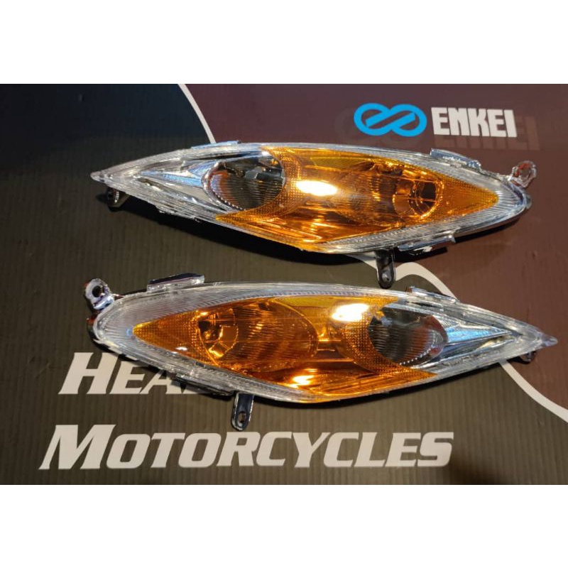 Enkei Front Signal Yamaha LC135 v1 LC 135 Clear Tinted Signal Assy Head ...