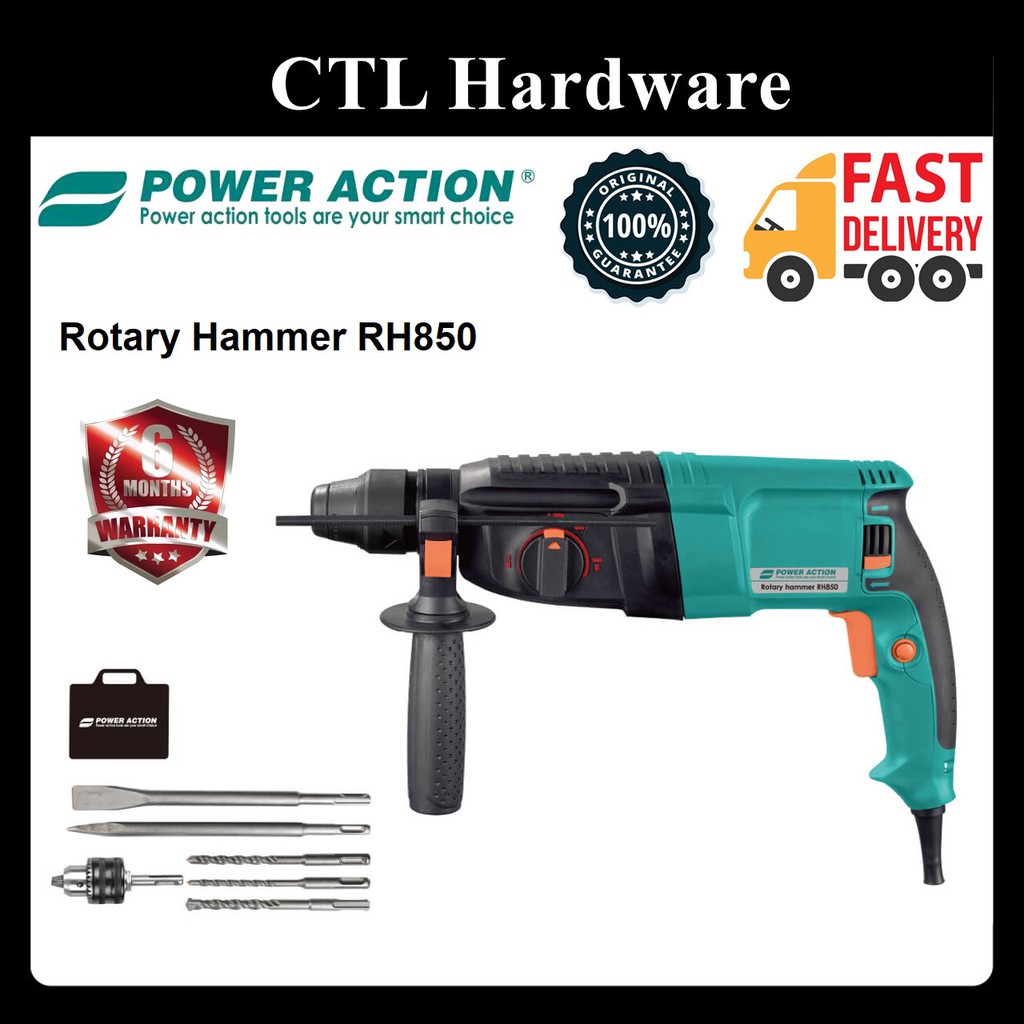 Power Action Rotary Hammer RH850 (rh-850) | Shopee Malaysia