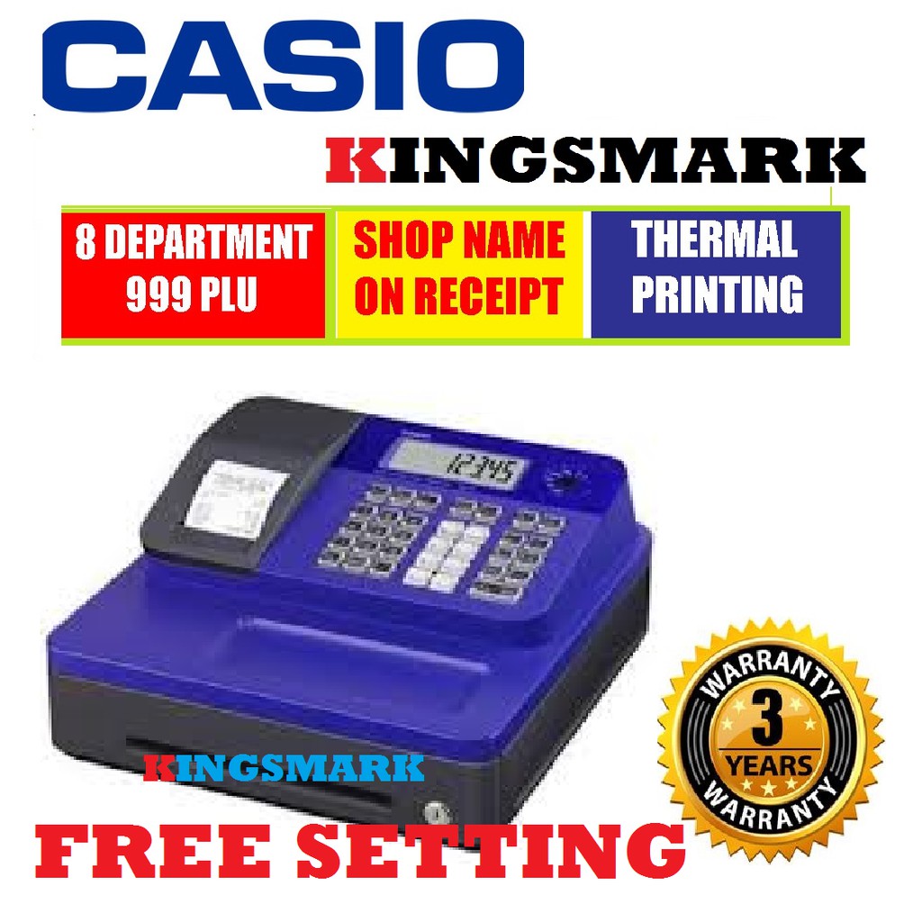 CASIO CASH REGISTER SE-G1 BLUE ( 2 YEARS WARRANTY) | Shopee Malaysia