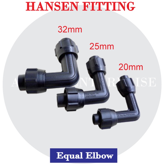 Hansen Poly Pipe Fittings/Hansen Connector Equal Elbow / Bend (20mm ...