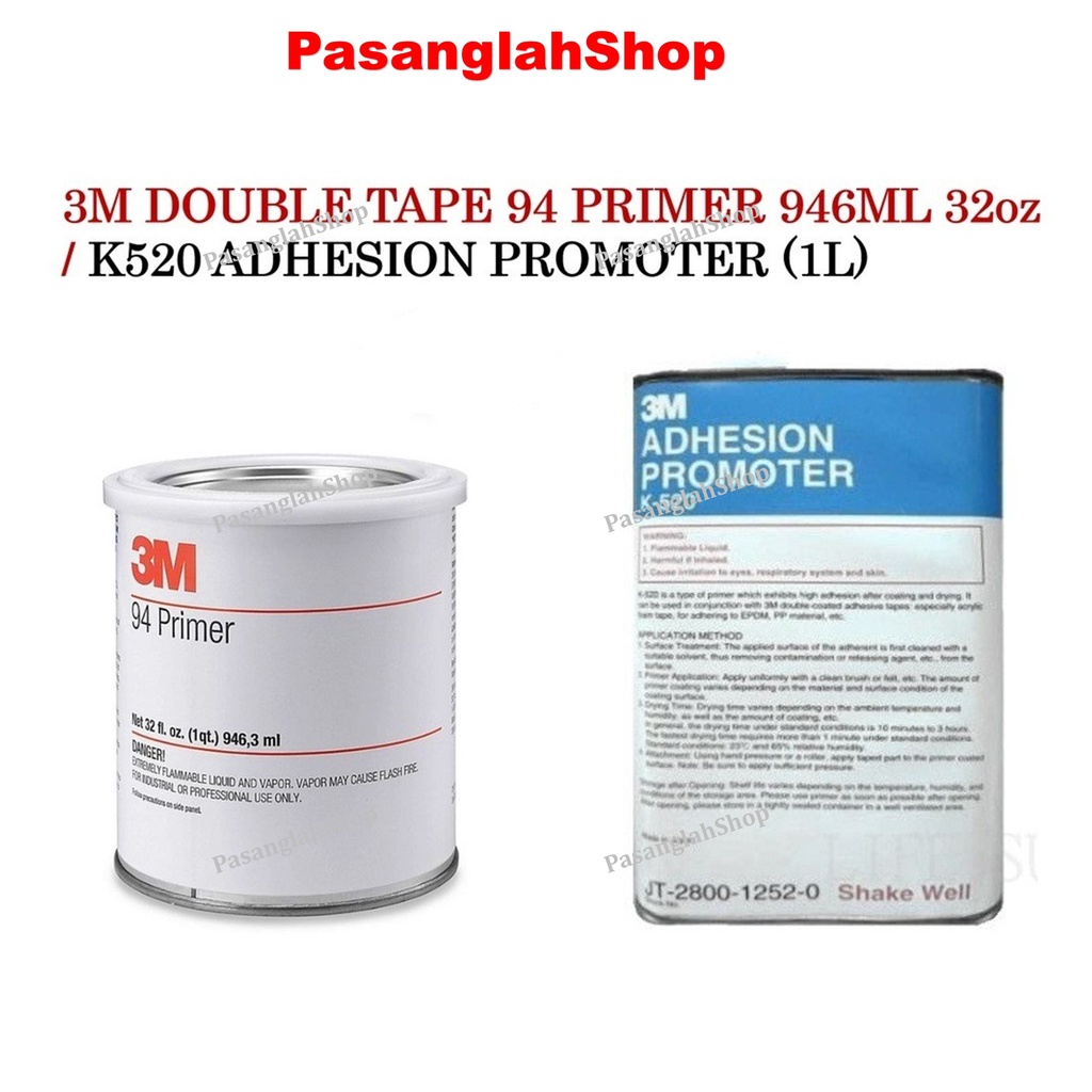 3M Double Tape 94 Primer 946ml 32oz / K520 ADHESION PROMOTER (1L) | Shopee Malaysia