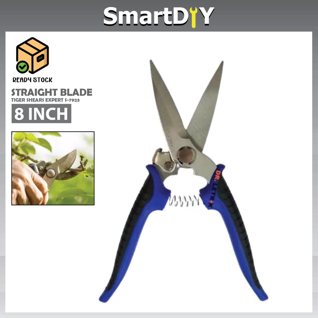 TIGER S-7923 8" PRUNING SHEARS / GARDENING CUTTER (MADE IN TAIWAN ...