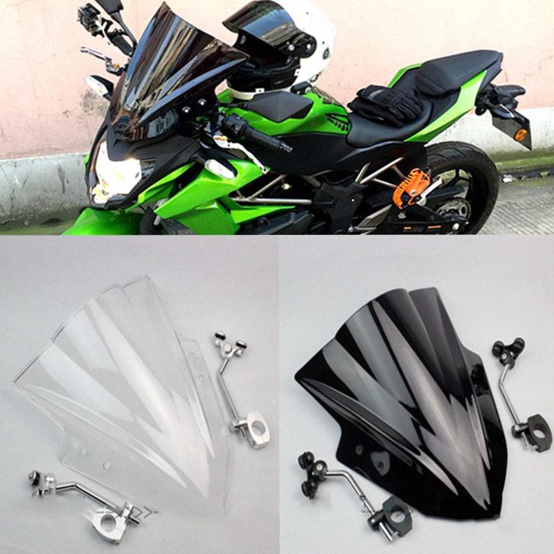 KAWASAKI Z125 Z250/SL Z300 Z750 Z800 Motorcycle windscreens windshield ...