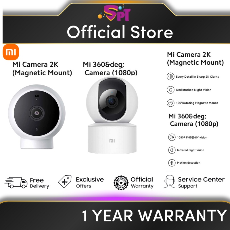 Xiaomi Mijia 360 Mi Camera 2K Magnetic Mount IP Camera Mi Home CCTV ...