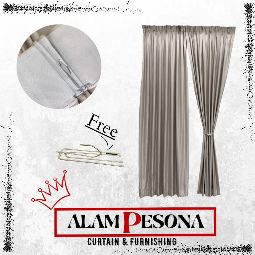 G6 Ready Made Curtain!!! Siap Jahit Langsir ,Langsir RAYA Kain Tebal ...