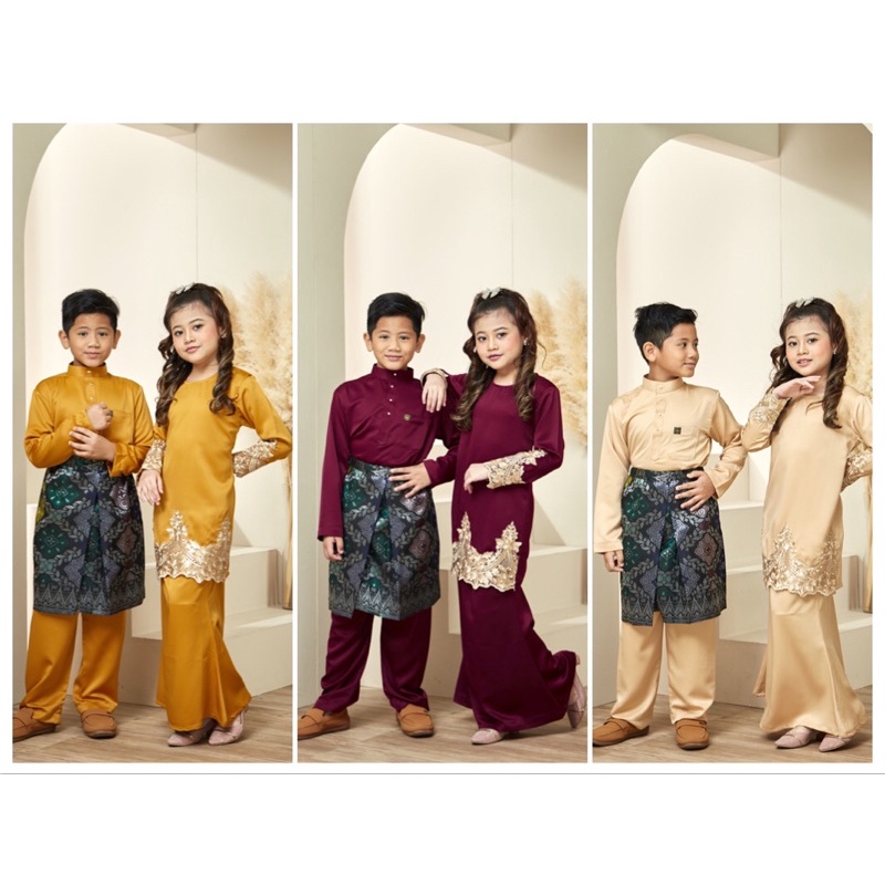 Baju Melayu budak / Baju Raya kanak-kanak / Baju kurung budak / Baju ...