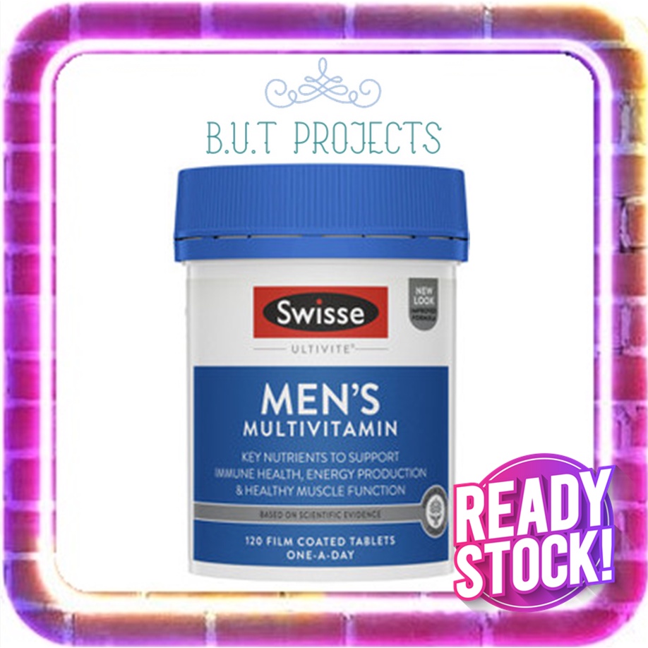 [100% IMPORT Date: 09/2026] Swisse 男性综合维生素群 Men's Ultivite Multivitamin ( 120 Tablets ) ( Made ...