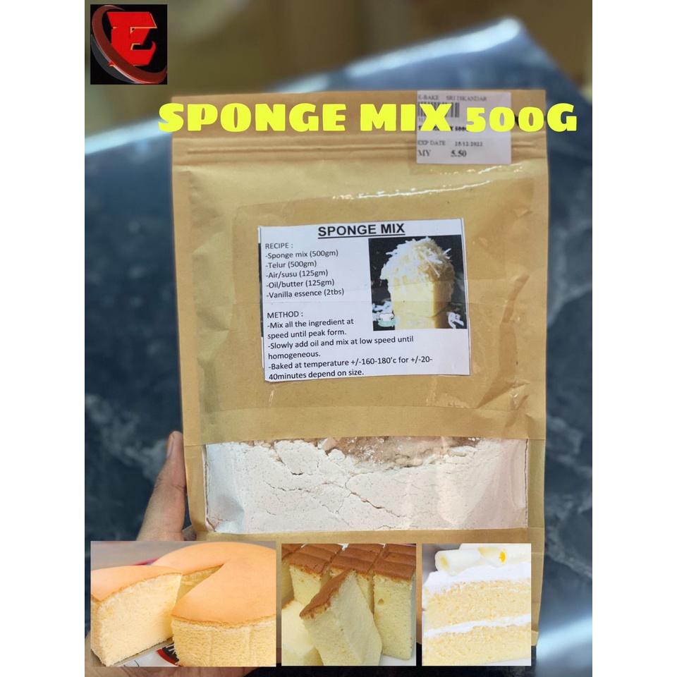 KEK SPONGE TEPUNG CAMPURAN/ 500G | Shopee Malaysia
