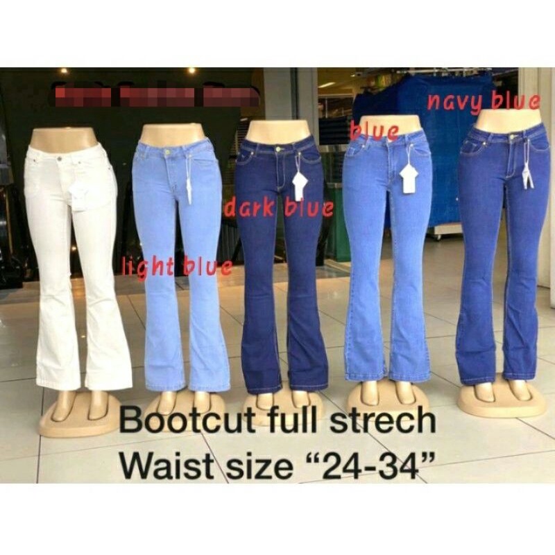 Seluar jeans Bootcut untuk perempuan Stretchable💥New arrival 💥[Ready ...