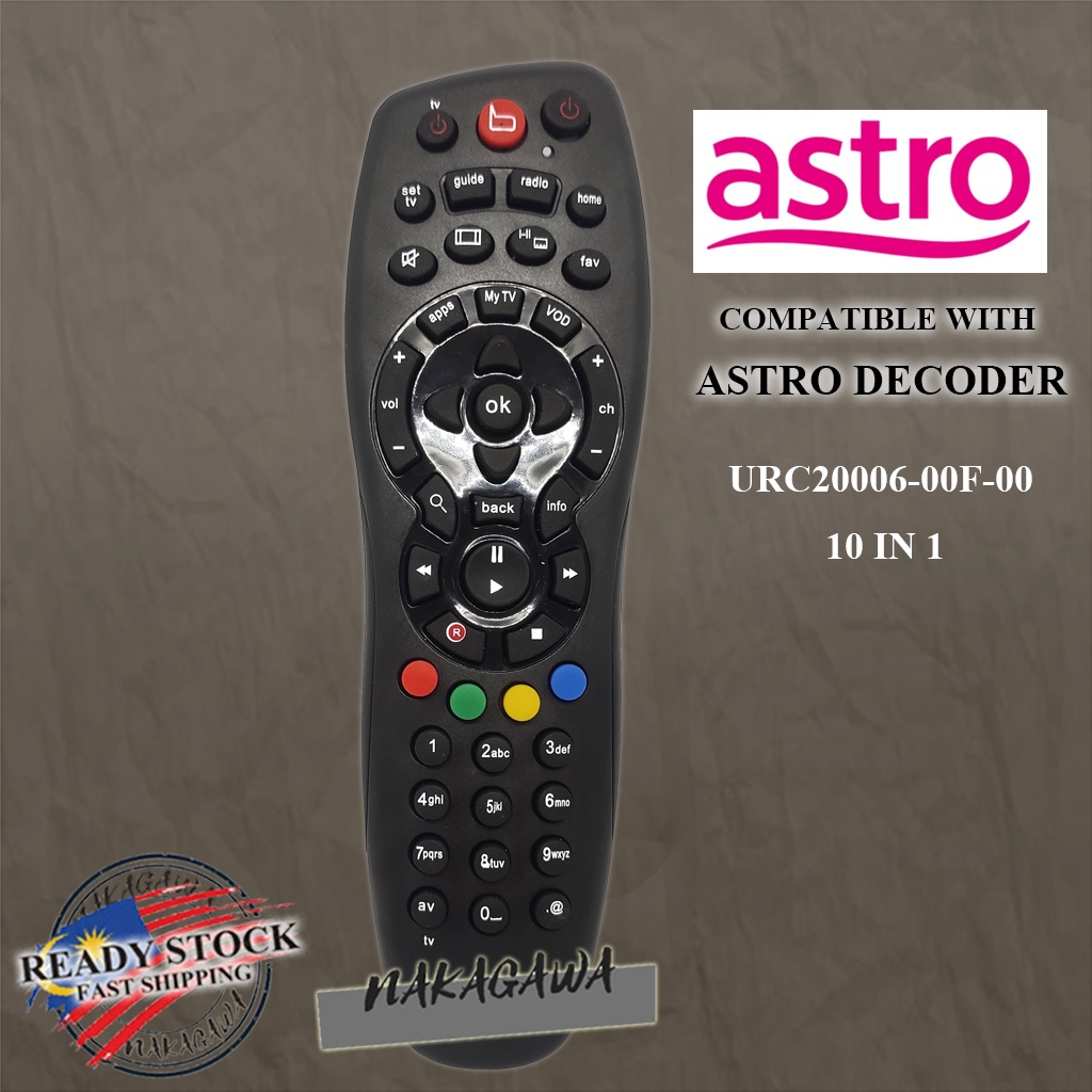 ASTRO REMOTE CONTROL REPLACEMENT URC20006-00F-00 10 IN 1 | Shopee Malaysia
