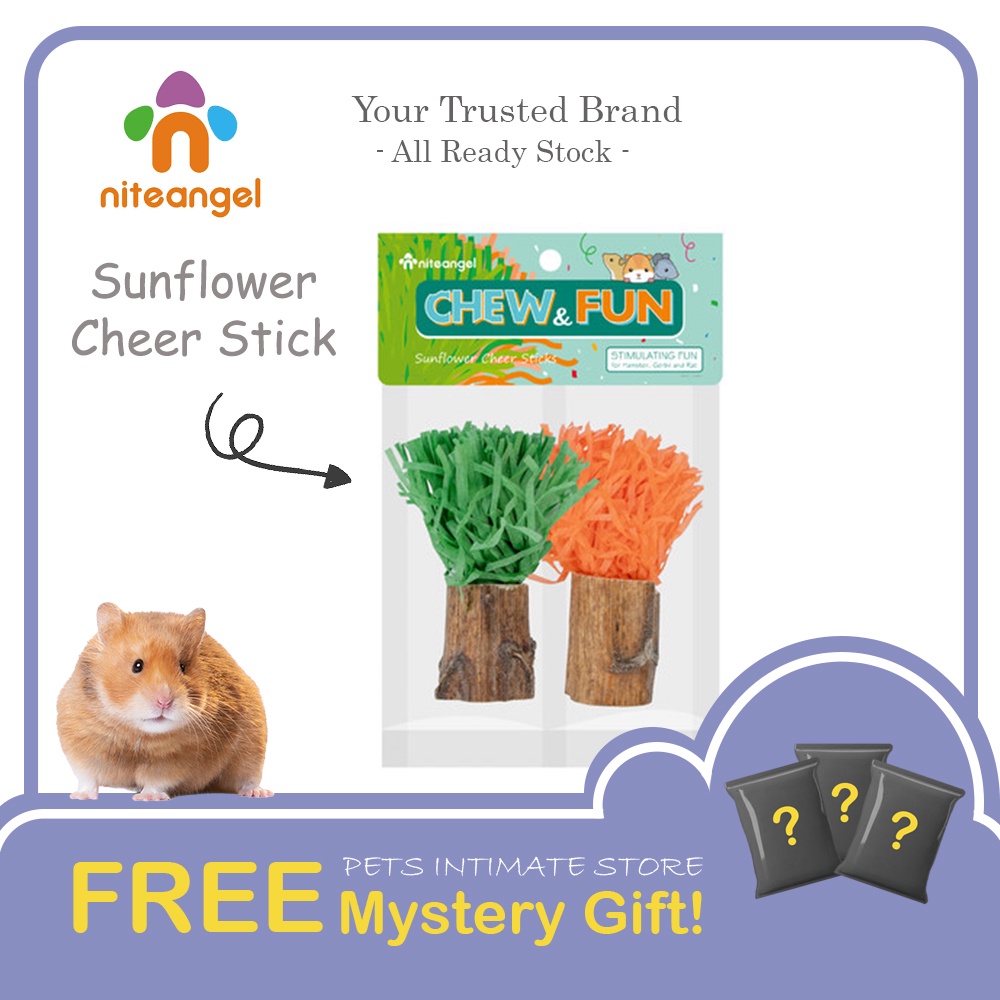 (READY STOCK) Niteangel Hamster's Natural Chew and Fun Sunflower Cheer ...
