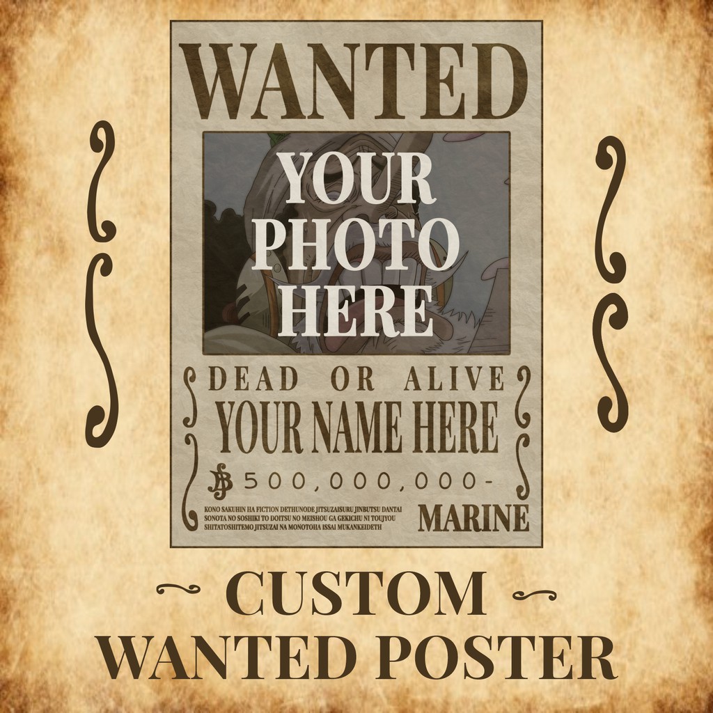 Custom BURONAN WANTED POSTER | Shopee Malaysia