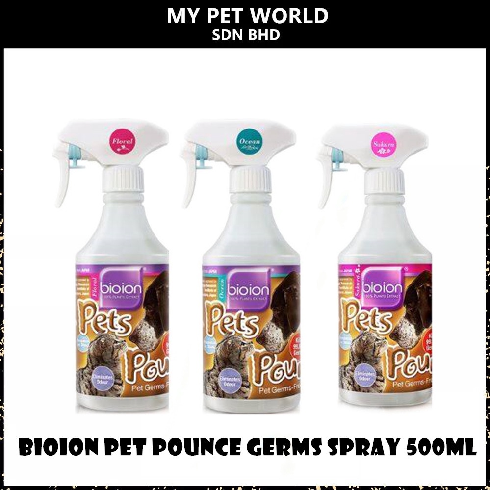 Bioion Pet Pounce Germs-Free Sanitizer Spray 500ML | Shopee Malaysia