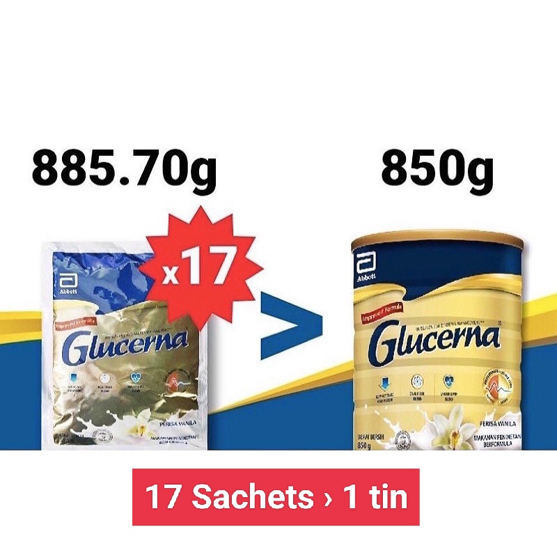 Glucerna/ Ensure Gold Vanilla/ Wheat Sachets | Shopee Malaysia