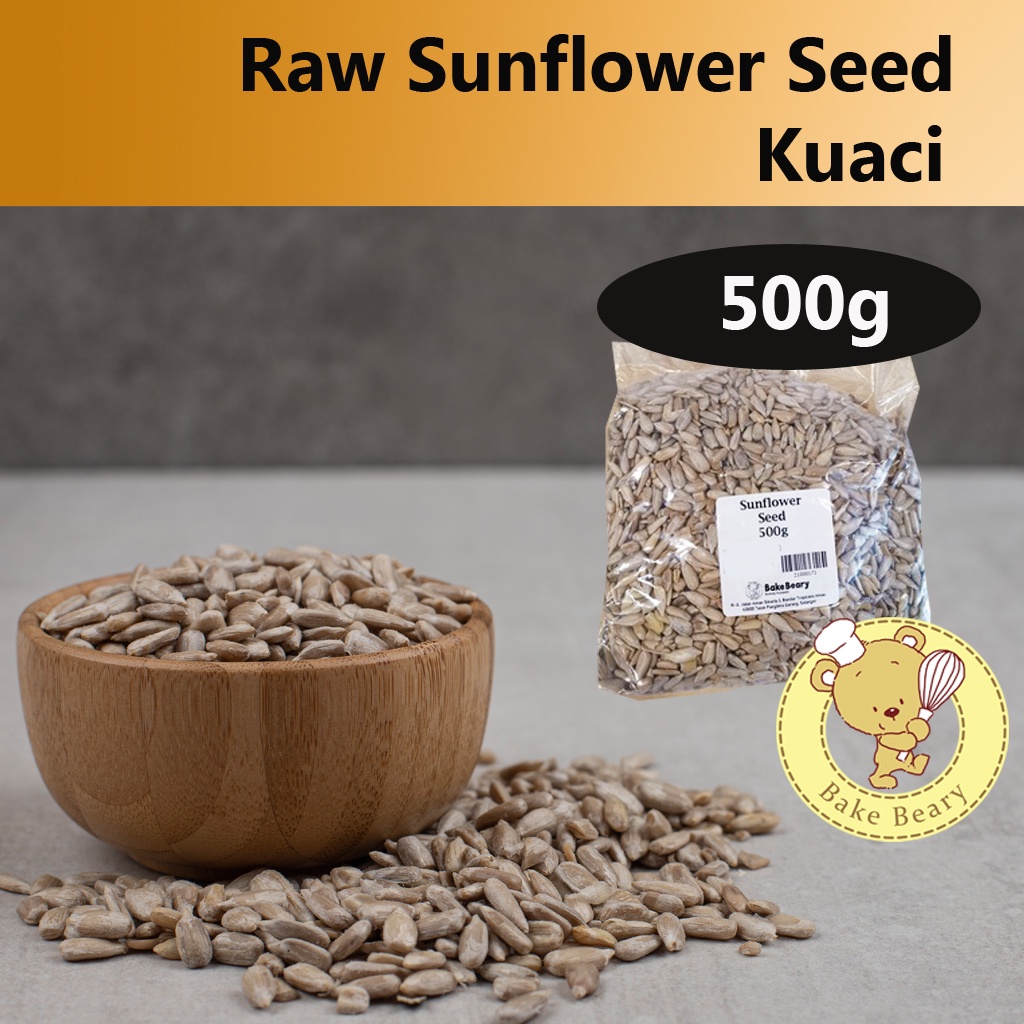 Raw Sunflower Seed / Kuaci / Biji Bunga Matahari 500g / Sunflower Seeds ...