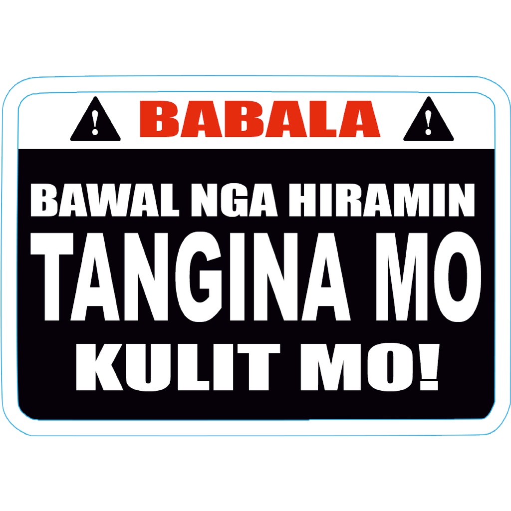 12 to 10pc Assorted Babala Motor Decals Sticker (Glossy Vinyl Sticker ...