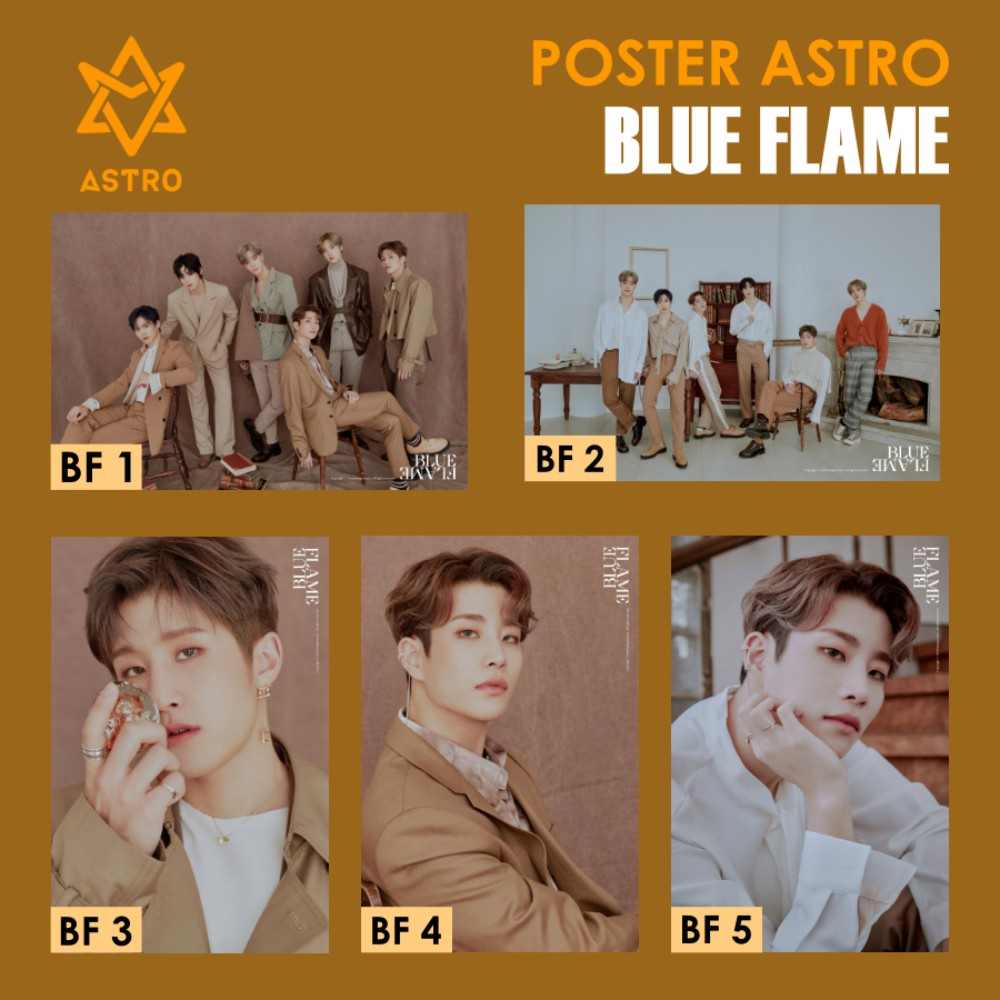 Astro Blue Flame Cha Eun Woo KPOP Poster | Shopee Malaysia