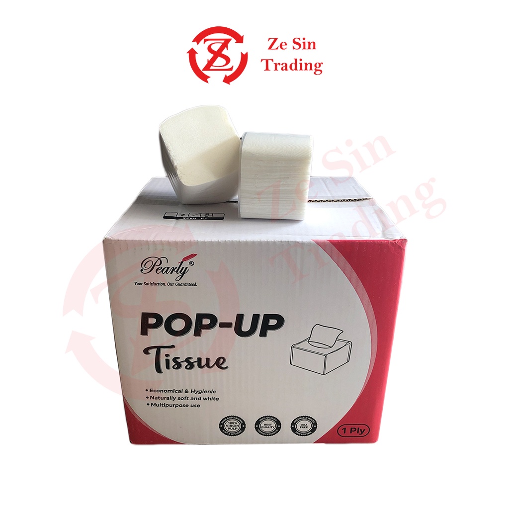 HBT Pop Up Tissue/ Hygiene Bathroom Tissue 1ply (36 packs x 250 sheets ...