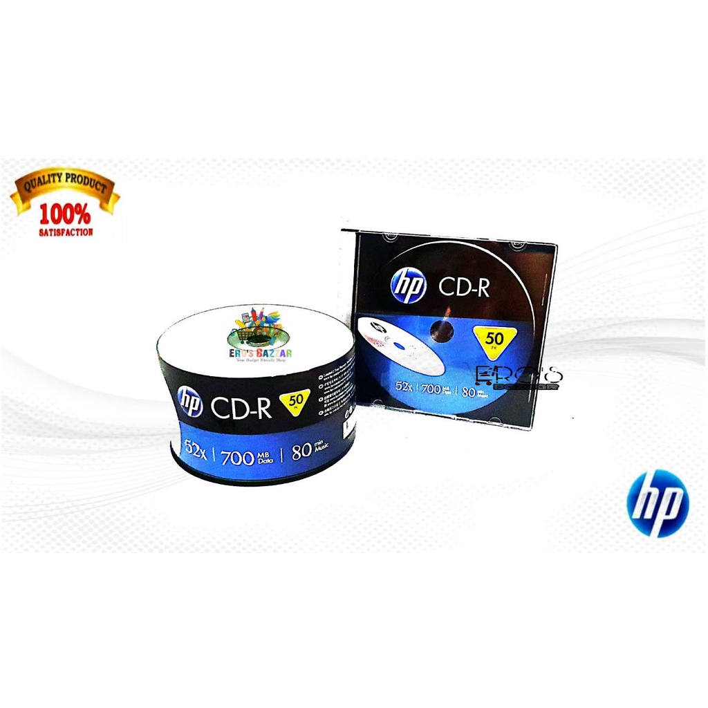HP CD-R 700MB Blank CD (Ordinary) 1Pc with Jewel Case | Shopee Malaysia