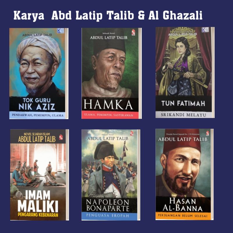 Koleksi Novel sejarah karya Abd Latip Talib dan Al- Ghazali | Shopee ...