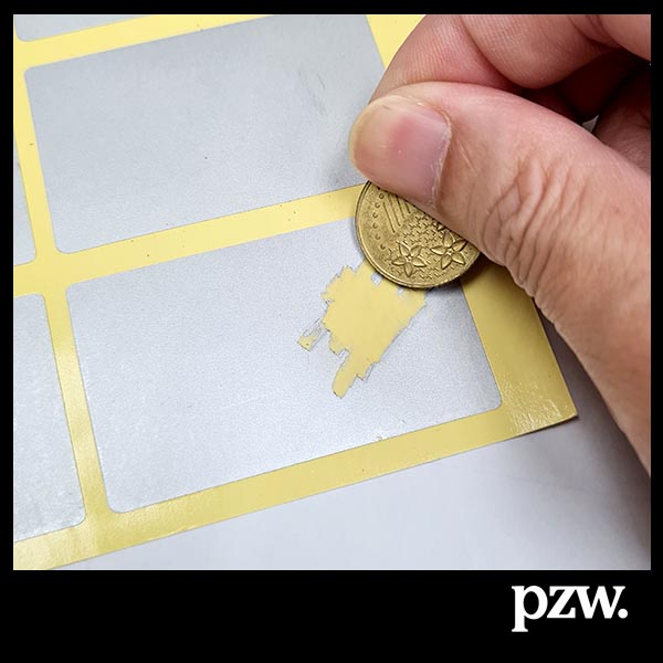 Silver Scratches stickers | SCRATCH OFF Stickers Self-Adhesive Labels ...