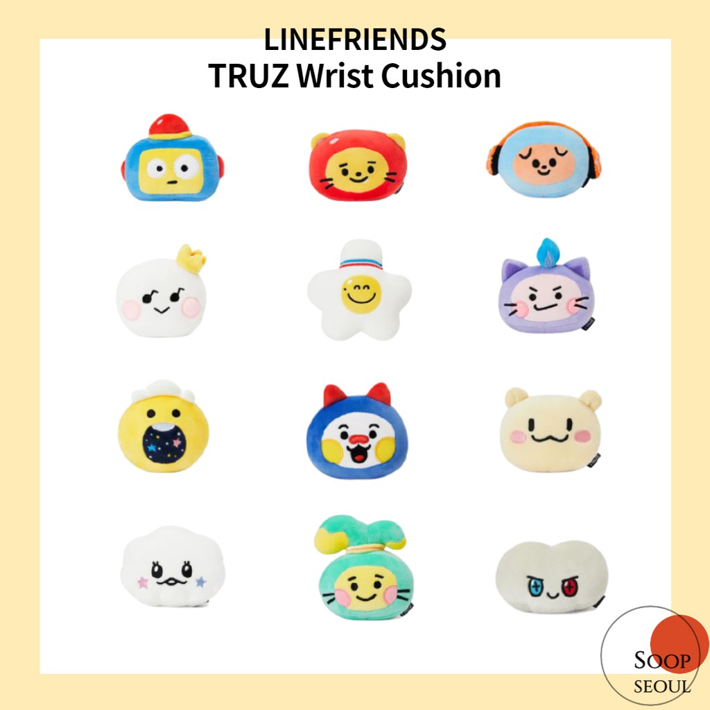 [SALE] Truz Wrist Cushion Official MD from Linefriends / Treasure / hikun lawoo woopy ruru romy ...