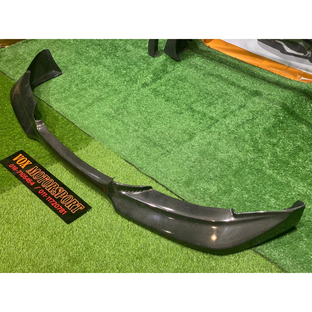 suzuki swift front skirt depan carbon fiber Greddy fit untuk bumper ...