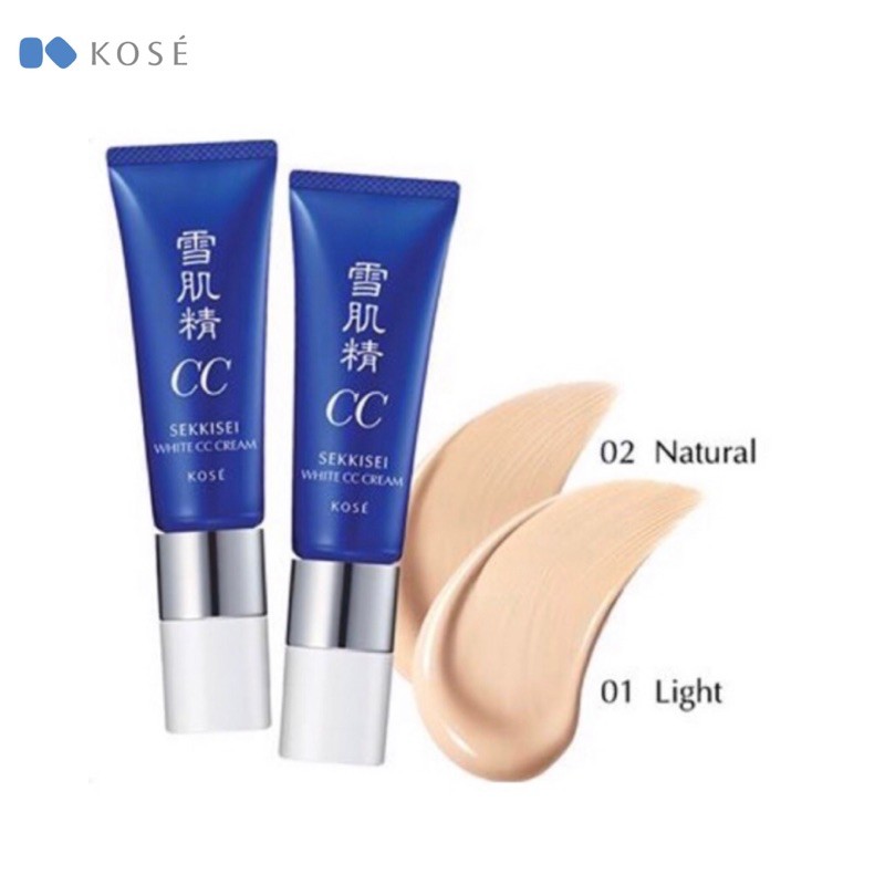 KOSE Sekkisei White CC Cream~30g/SPF50+/PA++++雪肌精透亮焕白CC霜 | Shopee Malaysia