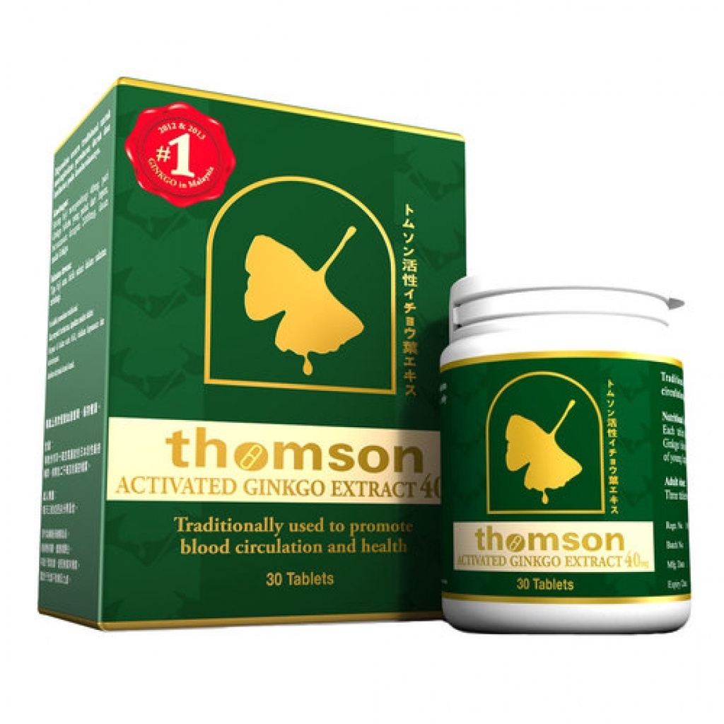 THOMSON Activated Ginkgo Extract 40mg (30's) | Shopee Malaysia