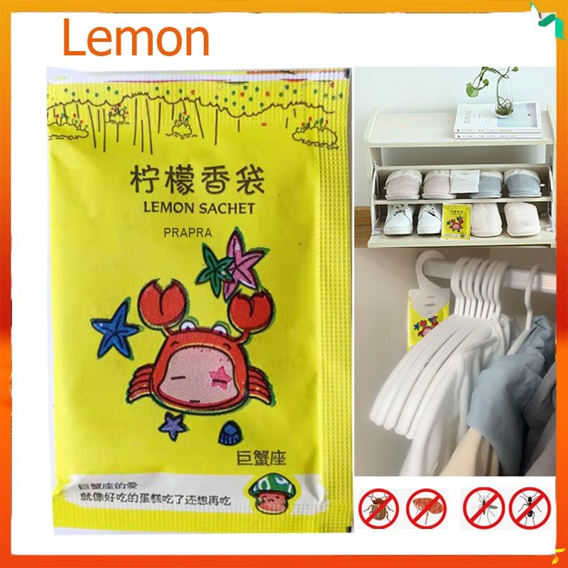 Lemon Scent Refreshing Aromatherapy Bag Bookcase Wardrobe Shoebox Long ...