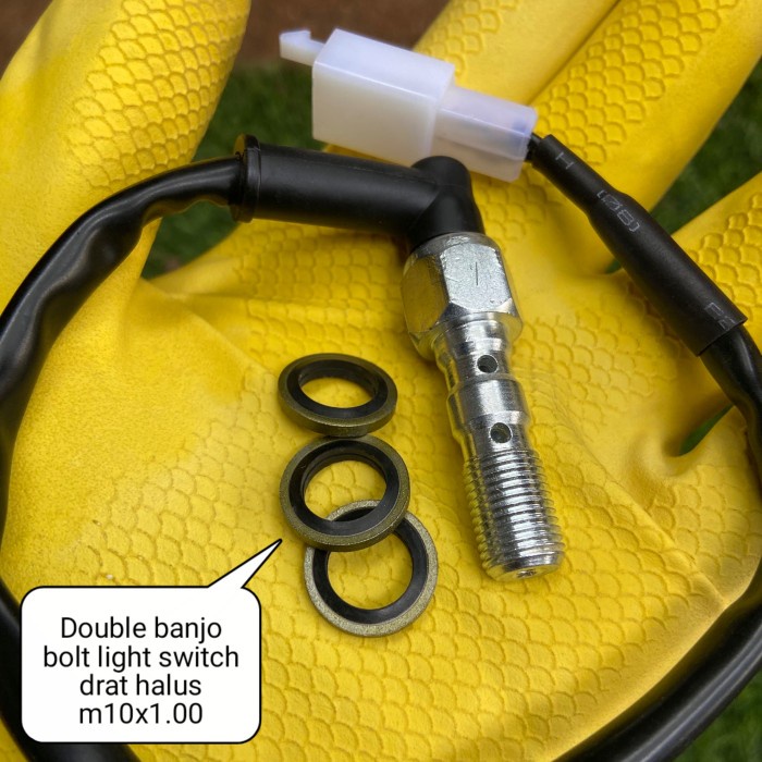 Bolt banjo double banjo light switch Bolt Brake switch Smooth Thread ...