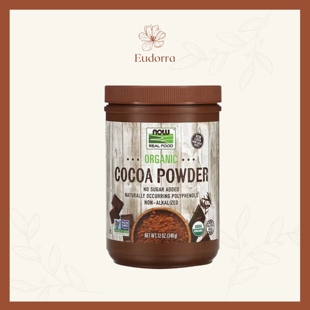NOW Foods, Real Food, Organic Cocoa Powder, 12 oz (340 g) | Shopee Malaysia