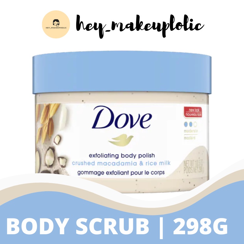Dove Exfoliating Body Polish Body Scrub 298g | Shopee Malaysia