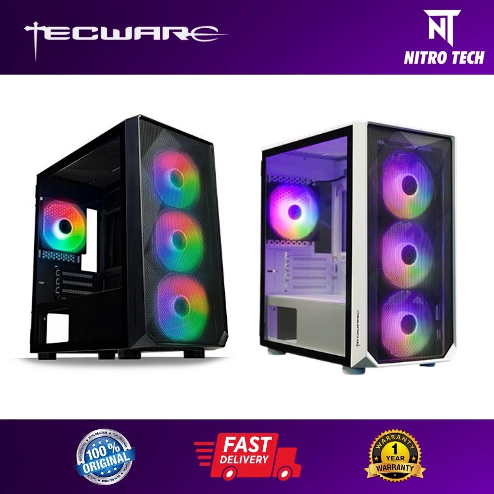 Tecware Forge M Omni ARGB mATX Desktop Chassis | Shopee Malaysia