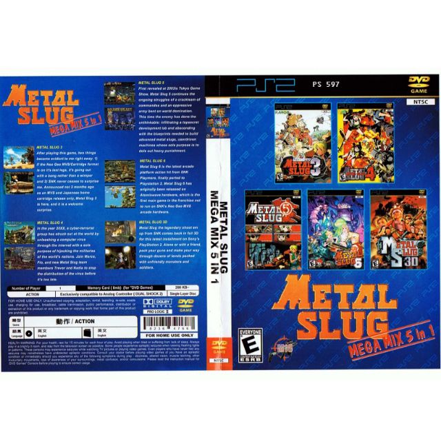 PS2 Game Collection Metal Slug Mix 5 In 1 | Shopee Malaysia