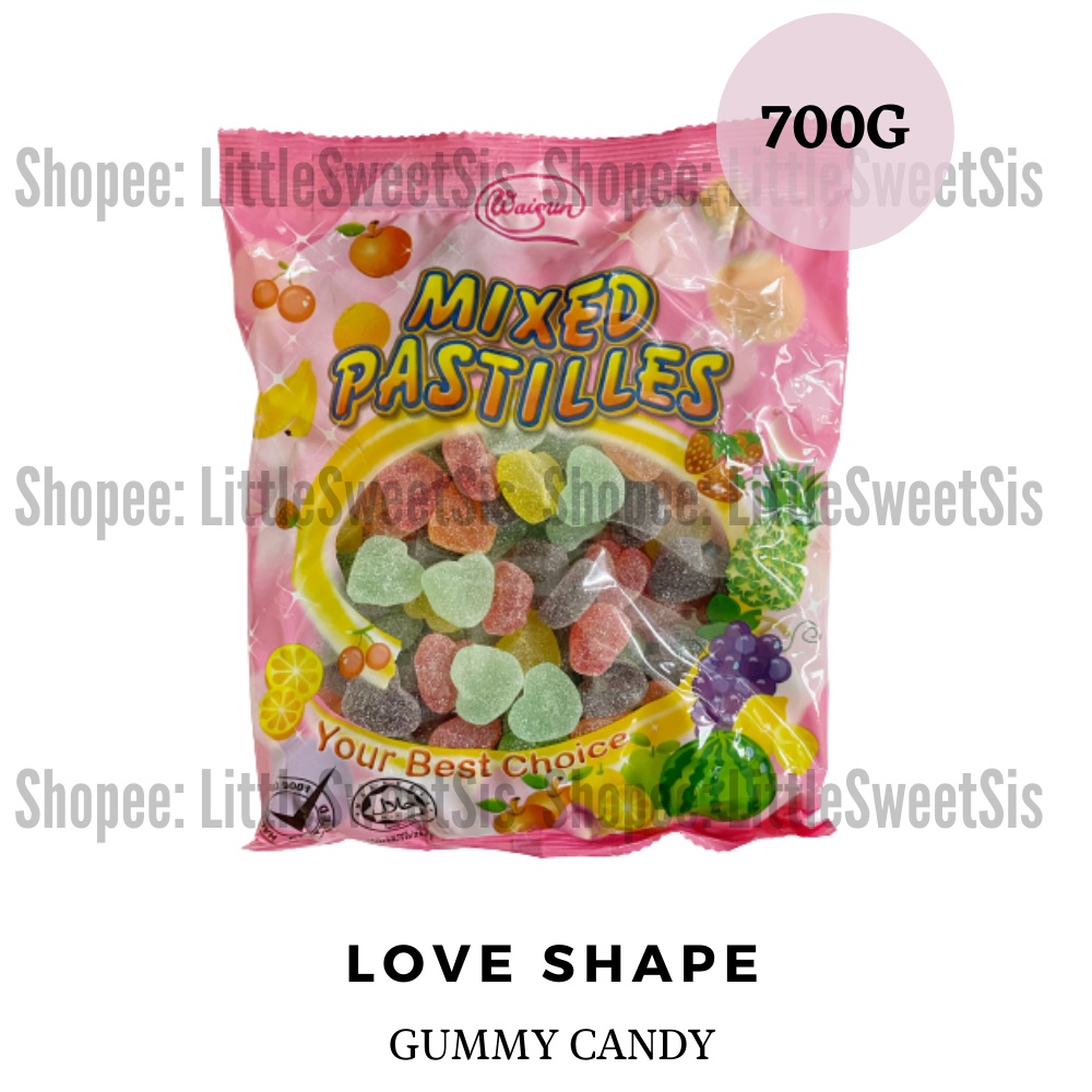 GULA JELLY [700G]/MIMICO GUMMY/ MIXED FRUIT PASTILLES/ WAISUN MIXED ...