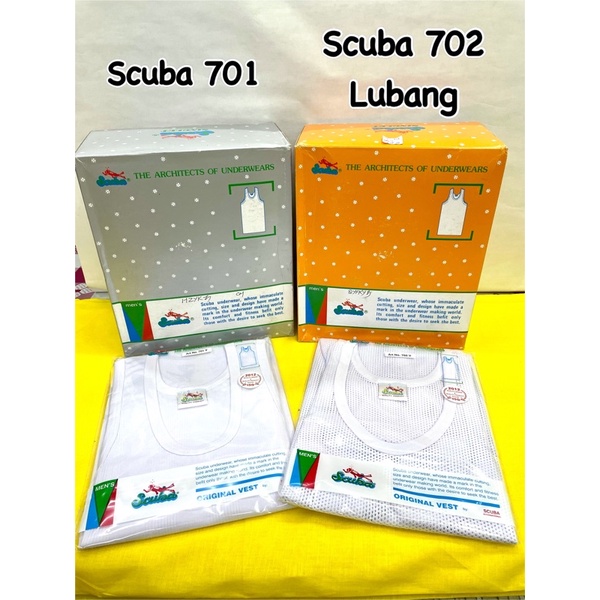 Original Scuba Singlet (701v cotton/702v Lubang) | Shopee Malaysia
