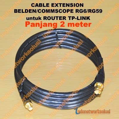 TP-LINK ROUTER CABLE EXTENSION BELDEN/COMMSCOPE CABLE (2M) | Shopee ...