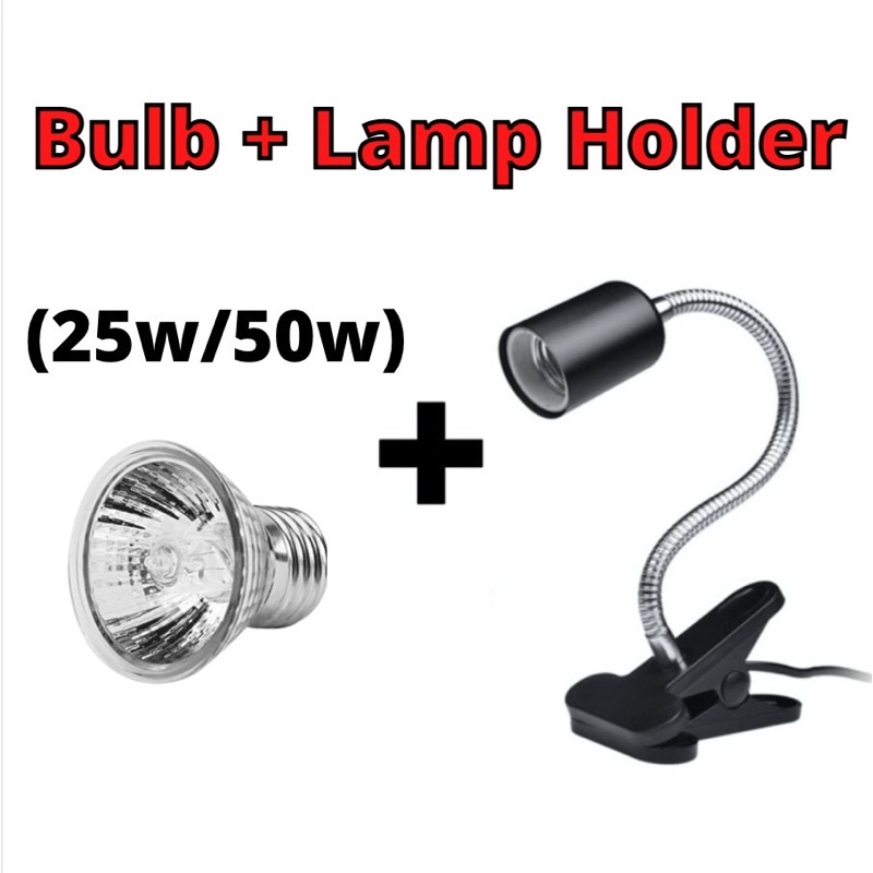 High Quality UVA+UVB 3.0 Reptile lamp with Clip-on Bulb Lamp Holder Turtle Basking Lamp Kit ...