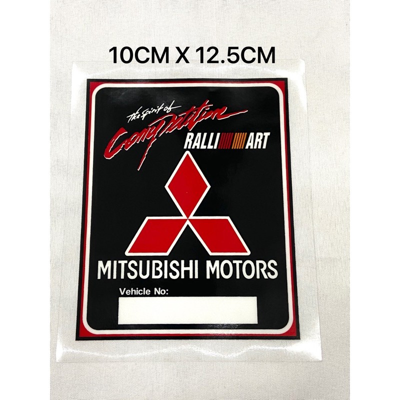 MITSUBISHI RALLI ART RACING CAR STICKER WINDSHIELD | Shopee Malaysia