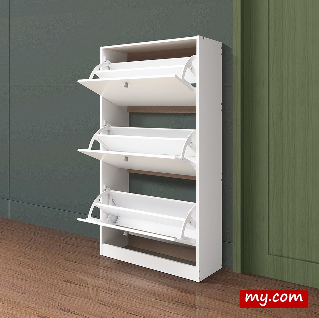 Rak Kasut Kayu/3 Tier Shoe Cabinet my.com/Shoe Rack Large/Multi ...