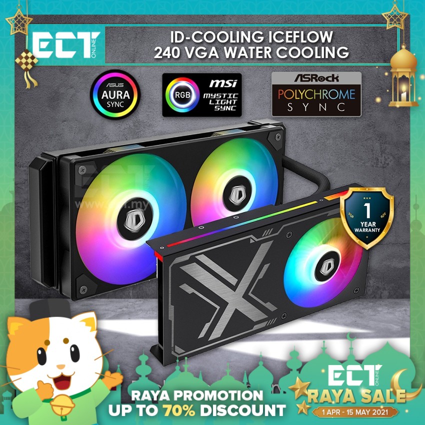 GHWG ID-Cooling Iceflow 240 VGA ARGB GPU Water Cooling | Shopee Malaysia