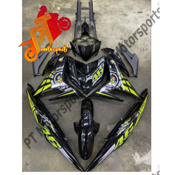 Yamaha Y15ZR Y15 V1 V2 Cover Set BodySet Black Kilat VR 46 Rossi Vietnam Velozi / HLY Original ...